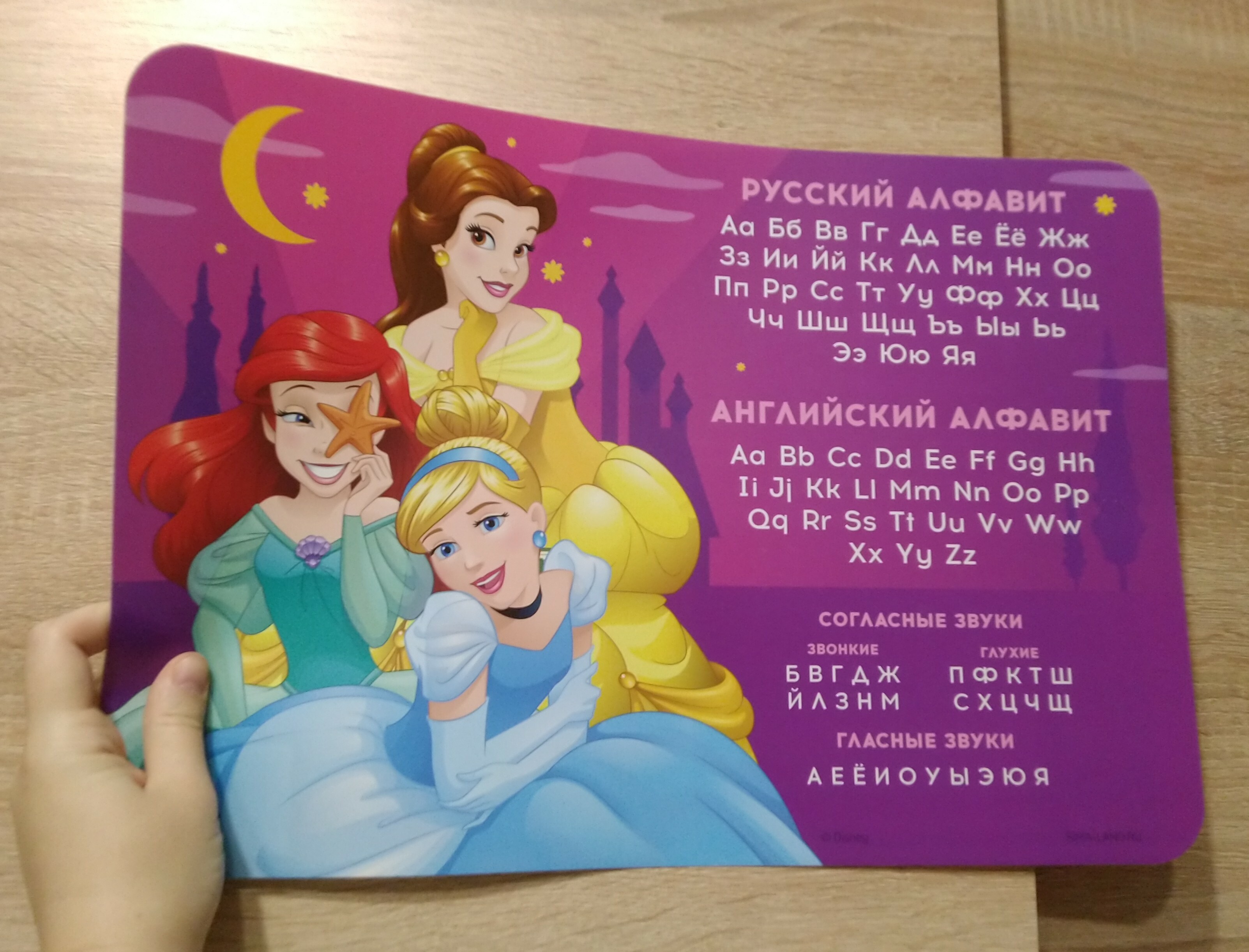 Коврик для лепки, формат А3 «Золушка,Ариэль и Белль», Принцессы ...